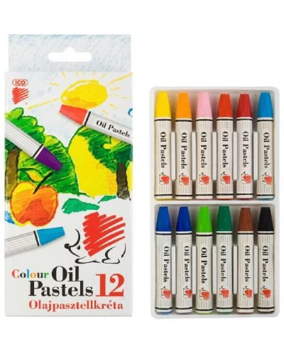 Creioane Ulei Pastel 12 cul.Hedgehog ICO | Libraria Dorinta